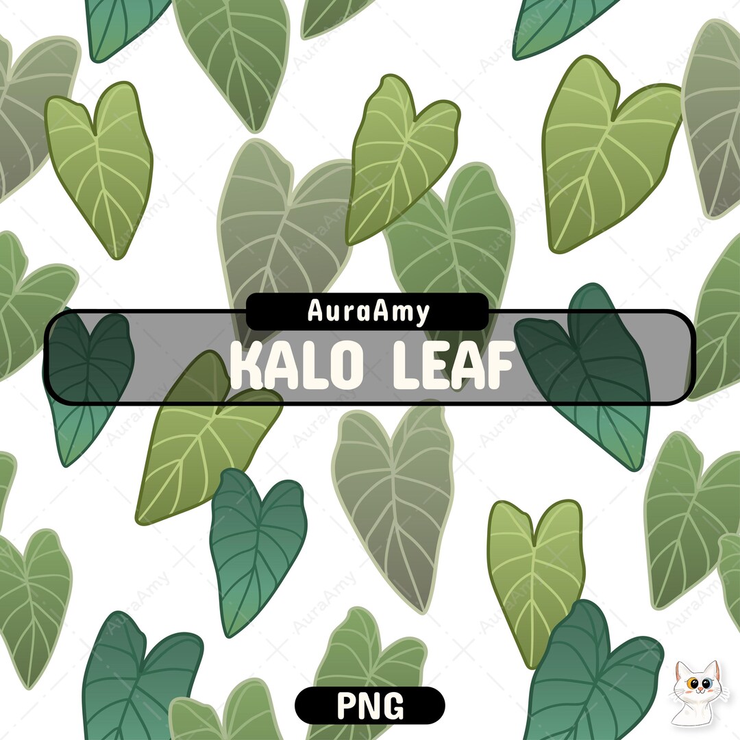 Kalo Leaf Png, Leaf Digital Download, Seamless Pattern, PNG File - Etsy