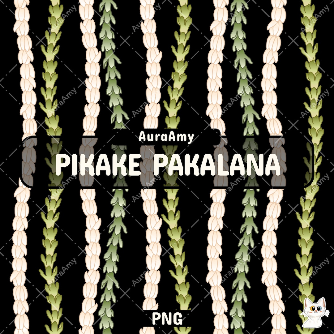 Vertical Pikake Pakalana Lei Png, Tropical Flower Png, Curve Lei ...