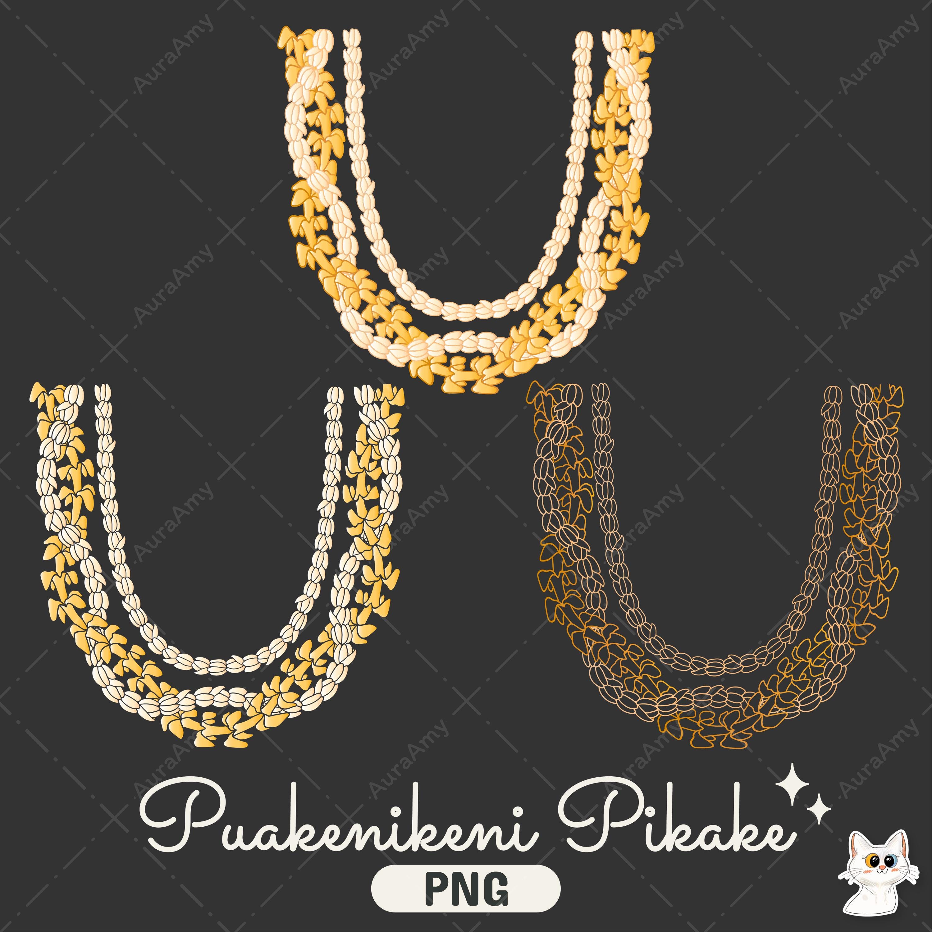 Puakenikeni Pikake Lei Png, Twist Flower Lei, Curve Pattern Digital ...
