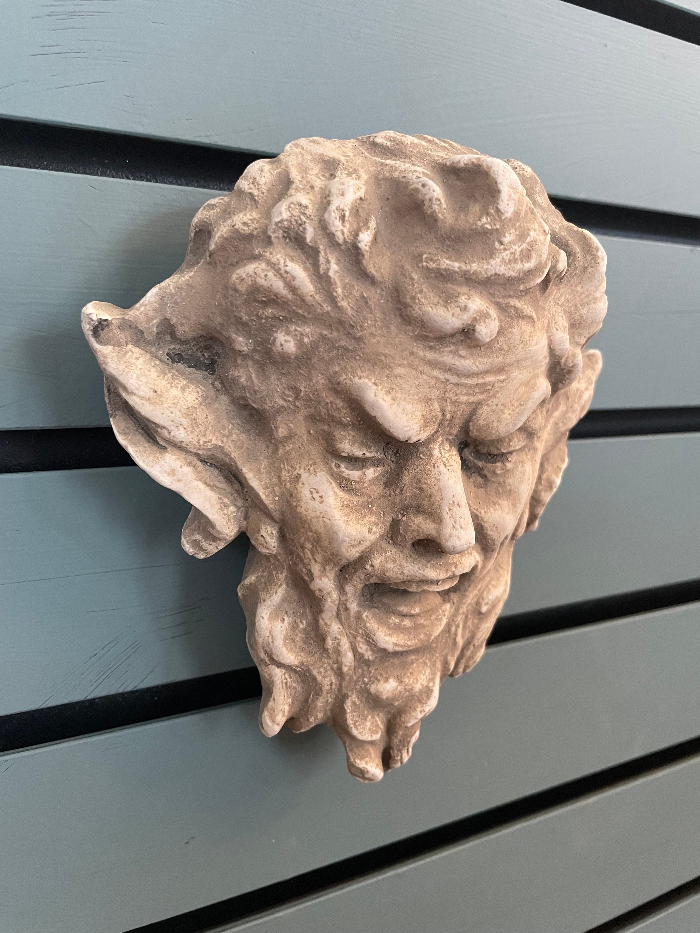 Laughing Satyr Pan Greek Mythology Gargoyle Wall Plaque Sculpture ...