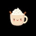 Coffee Cup Kawaii Clip Art Bundle of 6 - Etsy