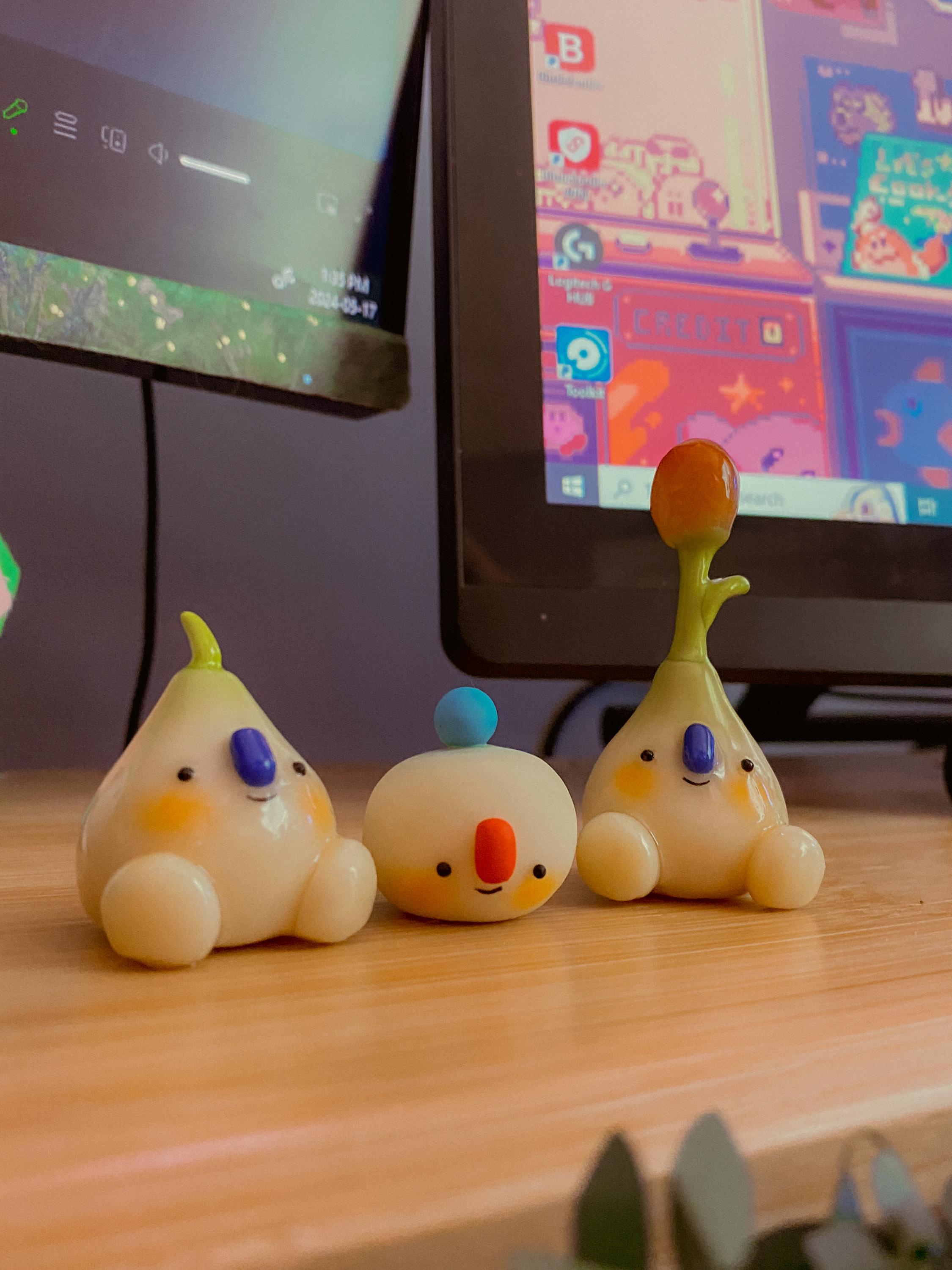 Sprout Desk Sprite, Small Handmade Cute Polymer Clay Desk Friend - Etsy