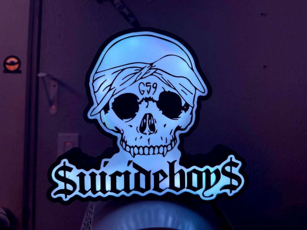 G59 Records Skull Lightbox | Ruby | Scrim | LED RGB Muiltie Color - Etsy