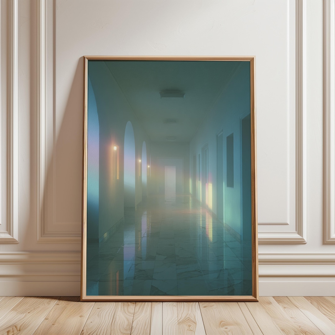 Analog Dreamcore Room Print, Liminal Space Photography, Hazy Pastel ...