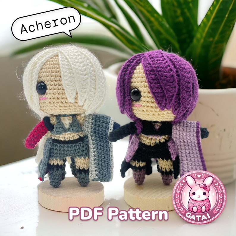 Acheron - Honkai Star Rail - Crochet Pattern/amigurumi - Etsy