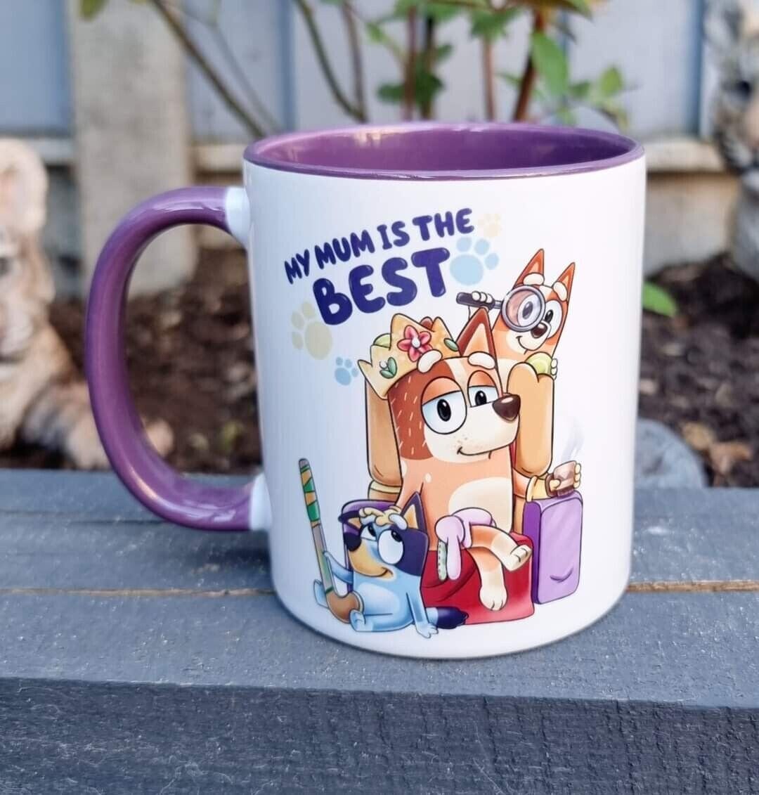 My Mum is the Best Bluey Mug Mother's Day Birthday Gift Chilli Bingo ...