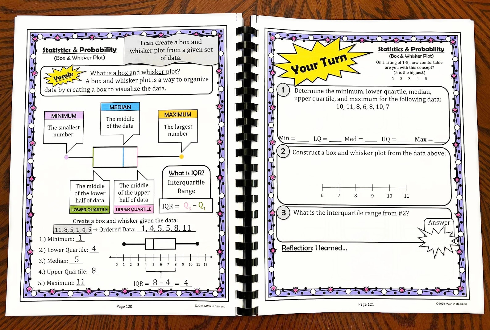 6th Grade Math Workbook - Etsy