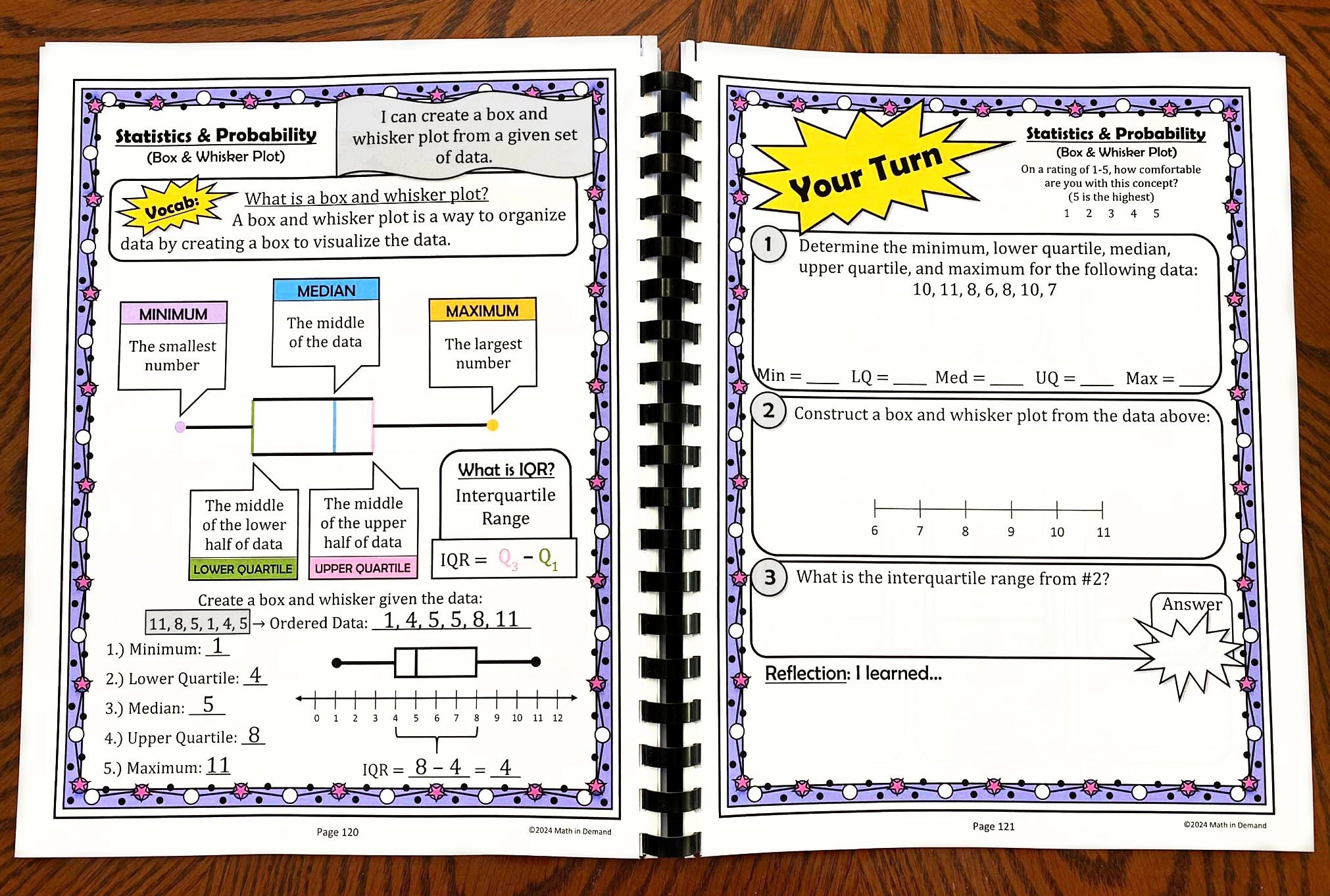 6th Grade Math Workbook - Etsy