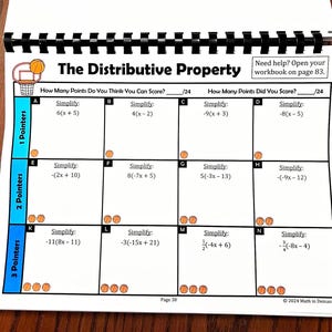7th Grade Math Practice Pointers (physical Product) - Etsy