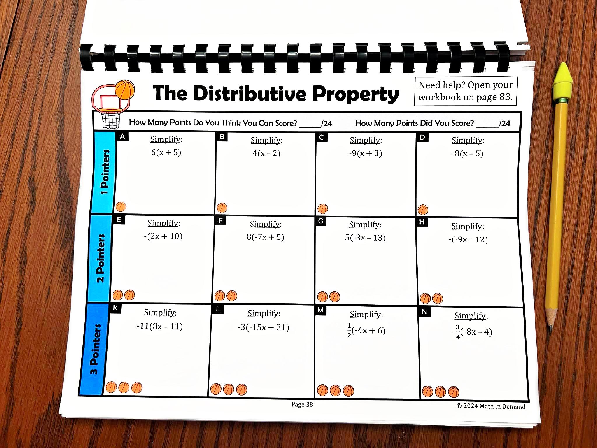7th Grade Math Practice Pointers (physical Product) - Etsy