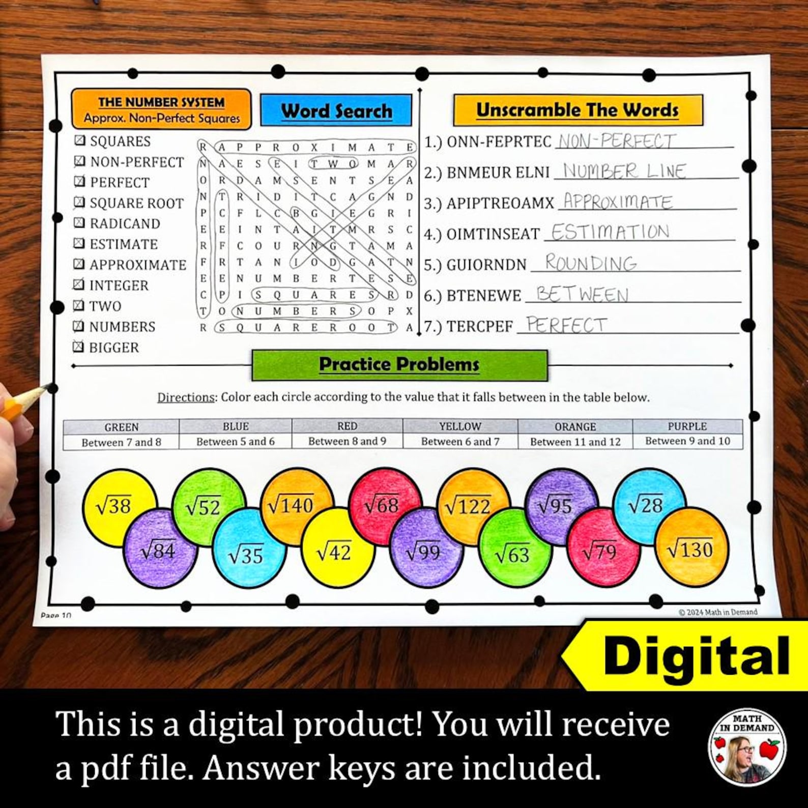 8th Grade Math Early Finishers DIGITAL (PDF FILE) - Etsy