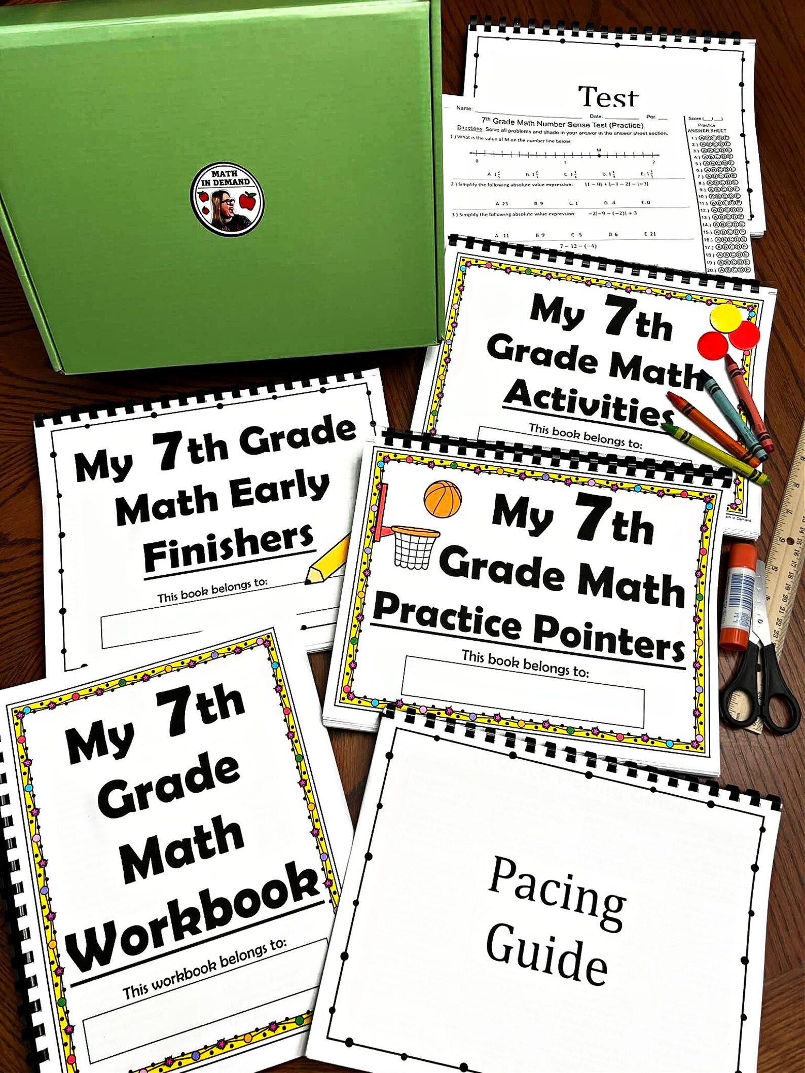 7th Grade Math Homeschool Box - Etsy