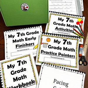 7th Grade Math Homeschool Box - Etsy