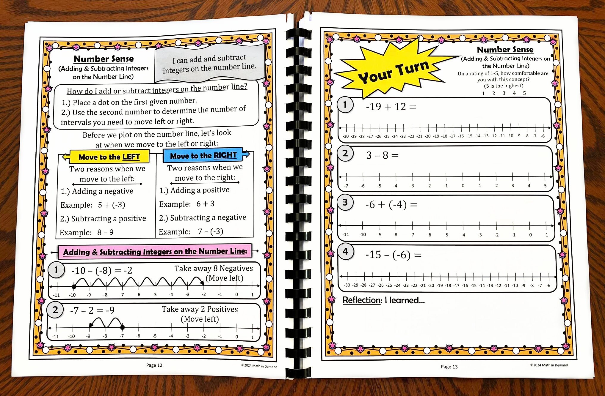 7th Grade Math Workbook - Etsy