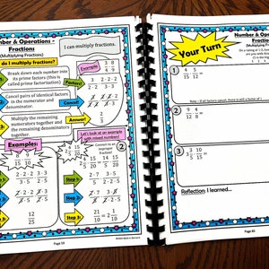 5th Grade Math Workbook - Etsy