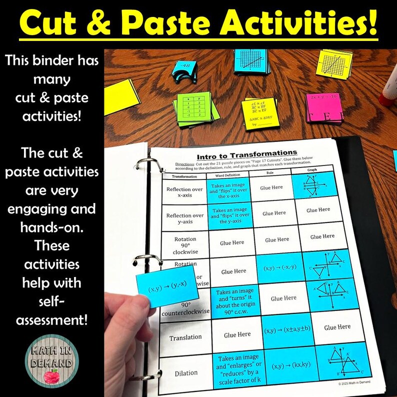 8th Grade Math Binder (physical Product) - Etsy