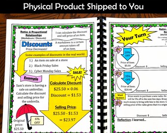 7th Grade Math Workbook Digital File (PDF) - Etsy