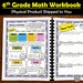 6th Grade Math Workbook - Etsy
