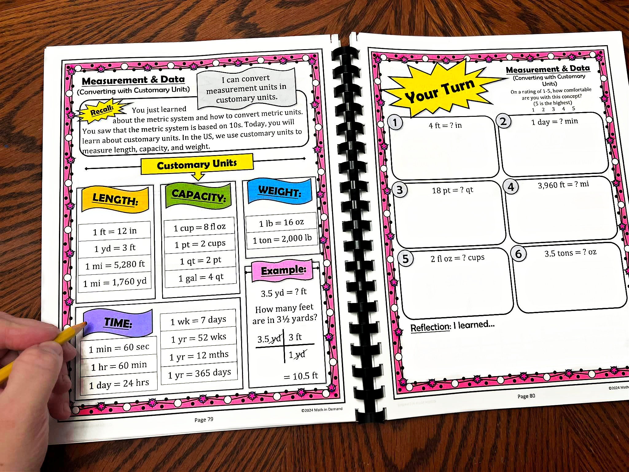 5th Grade Math Workbook - Etsy