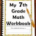7th Grade Math Workbook Digital File (PDF) - Etsy
