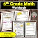 6th Grade Math Workbook - Etsy