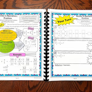 5th Grade Math Workbook - Etsy
