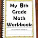 8th Grade Math Workbook - Etsy