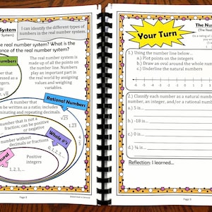 8th Grade Math Workbook - Etsy