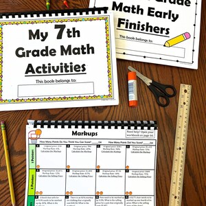 7th Grade Math Homeschool Box - Etsy