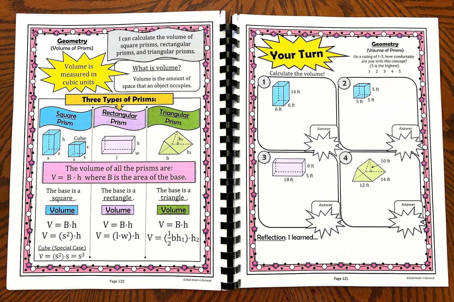 7th Grade Math Workbook - Etsy