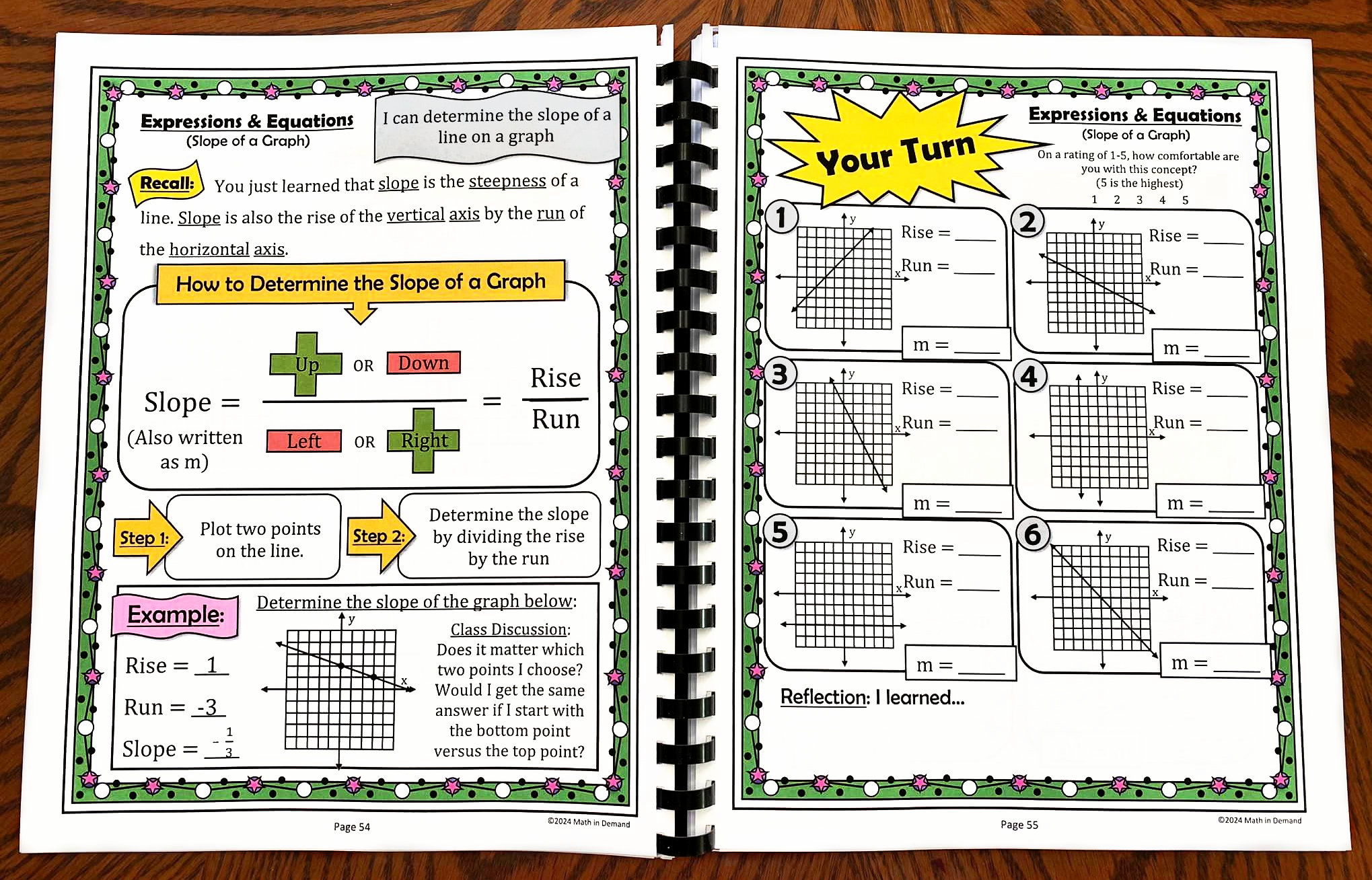 8th Grade Math Workbook - Etsy
