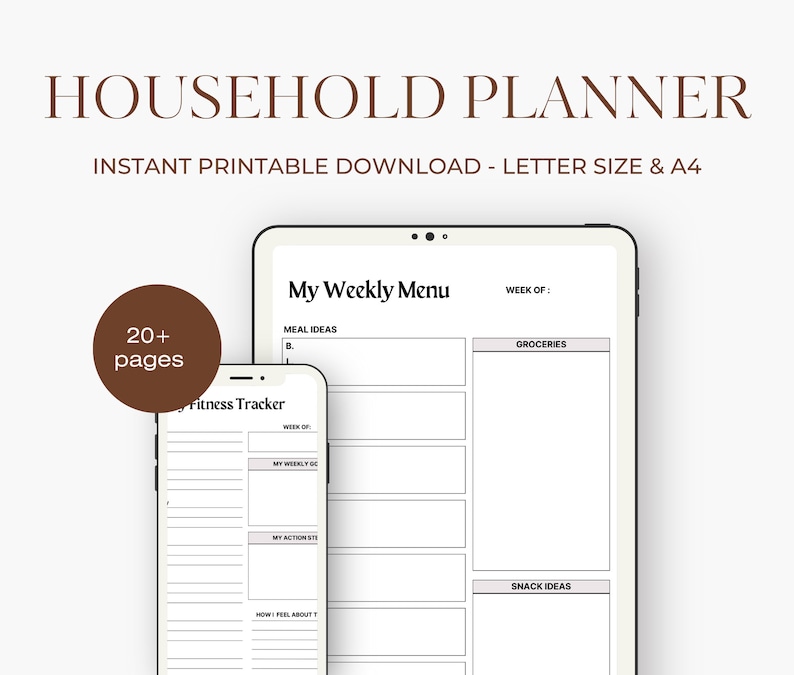 Household Planner Printable Household Management Binder Household ...