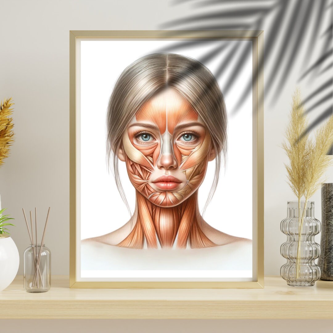 Facial Anatomy Poster For Aesthetics at Bethany Knibbs blog