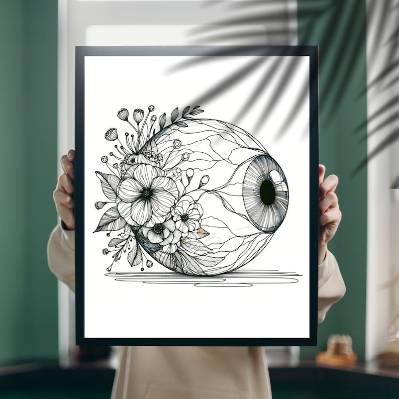 Eye Anatomy Print, Ophthalmologist Gift, Optometry Art, Optical Art ...