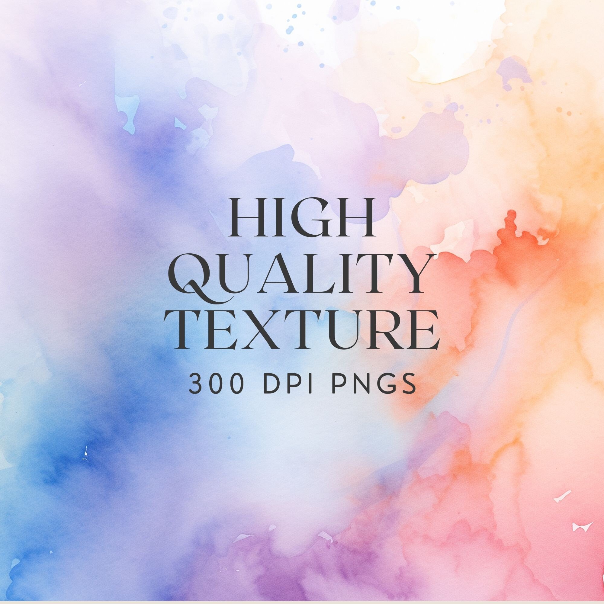 Watercolor Splashes Texture Pack, Instant Download, Commercial Use, PNG ...