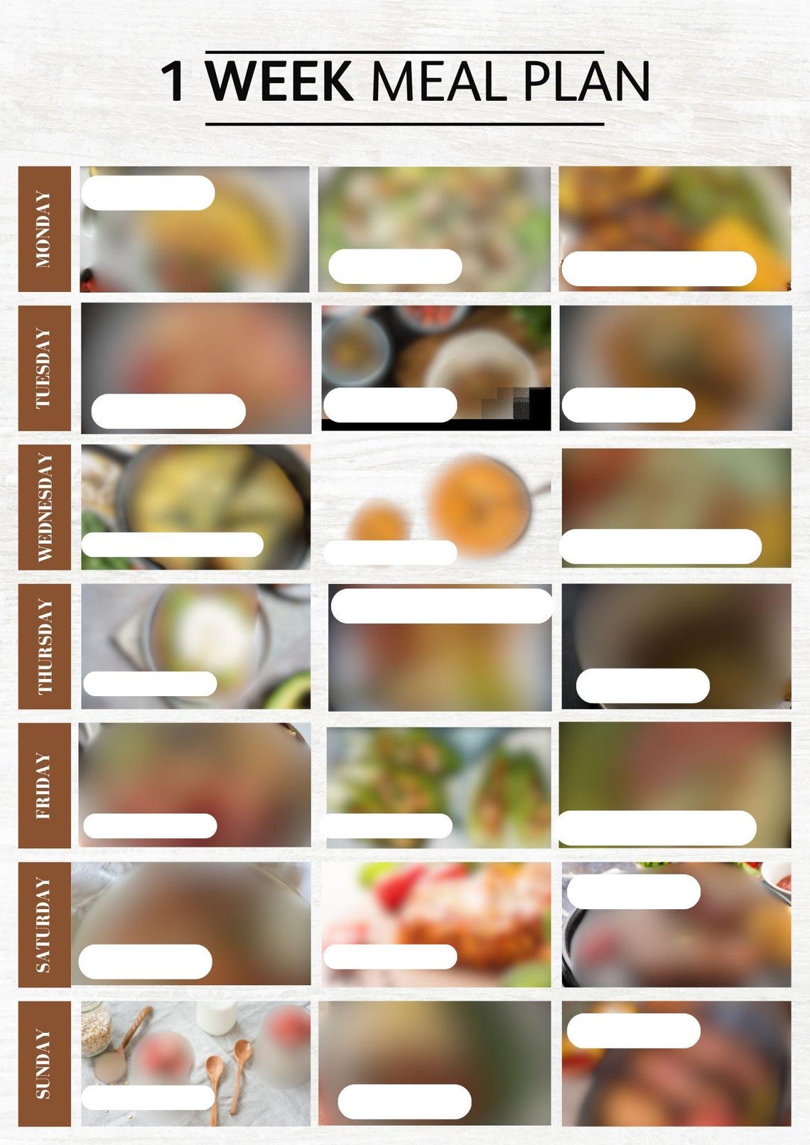 7-day Clean Eating Meal Plan | Weekly Healthy Meal Prep Guide ...