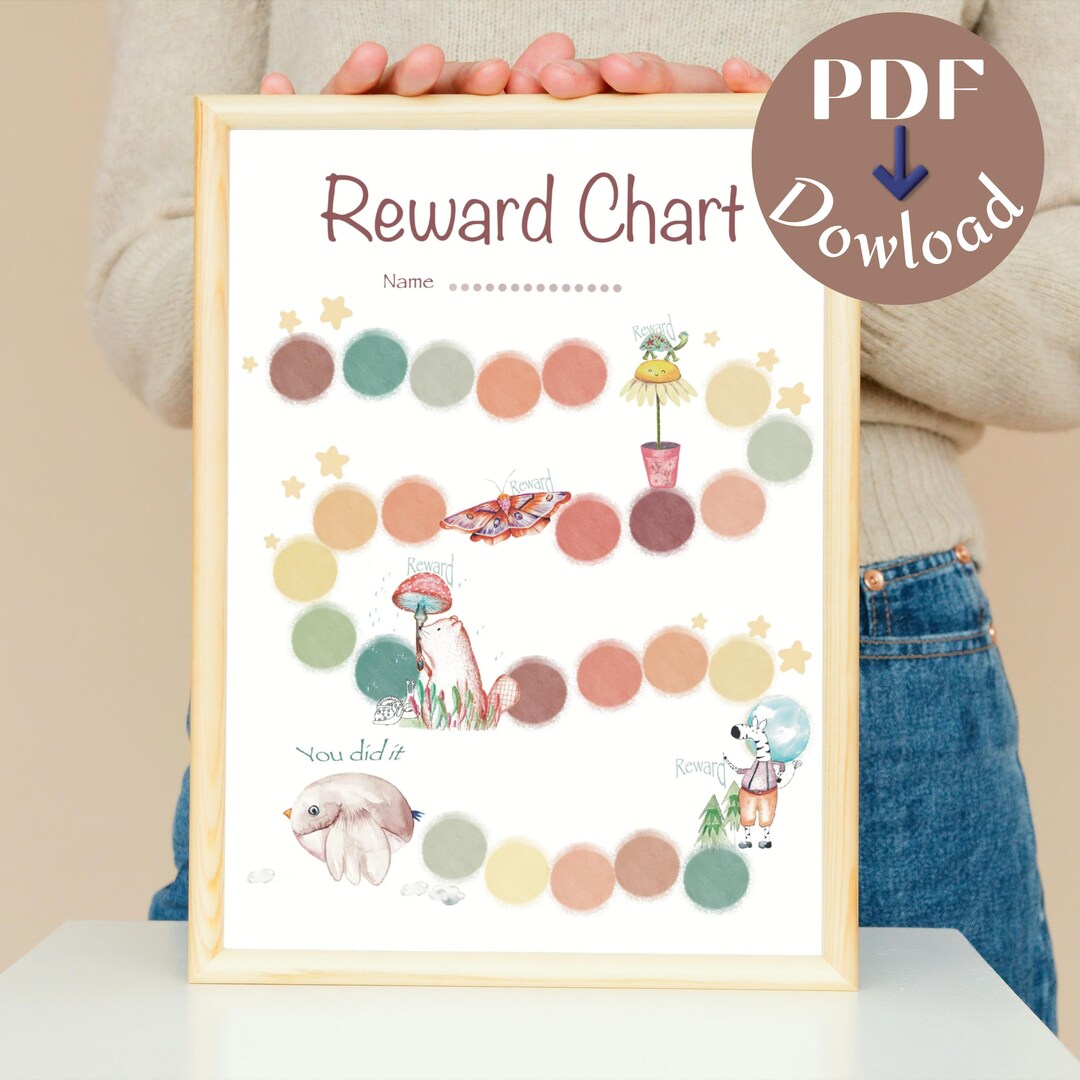 Hand-drawn Potty Training Reward Chart: Magical Motivation (PDF) - Etsy