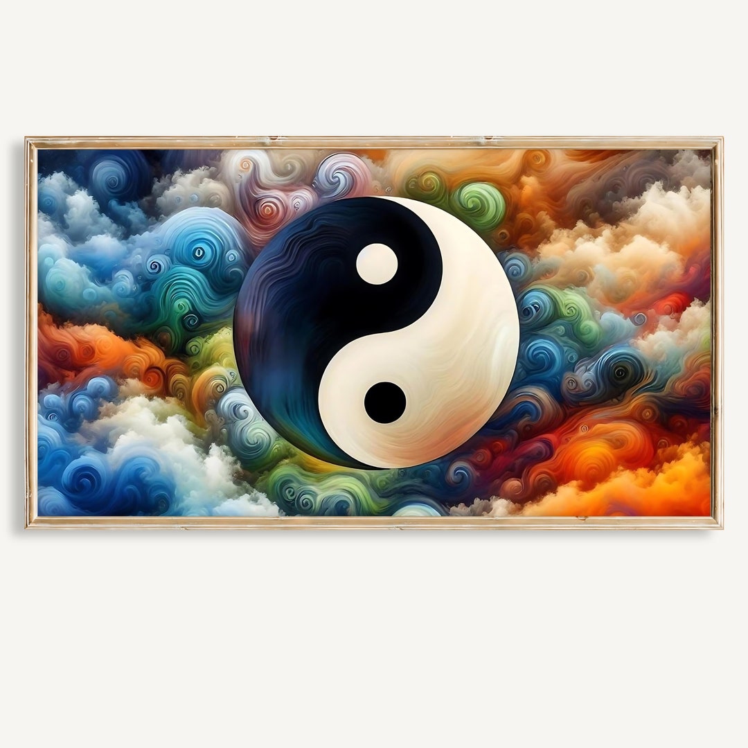 Yin and Yang Dreams Tv Frame Tv Yin and Yang Landscape Art Frame Tv Art ...