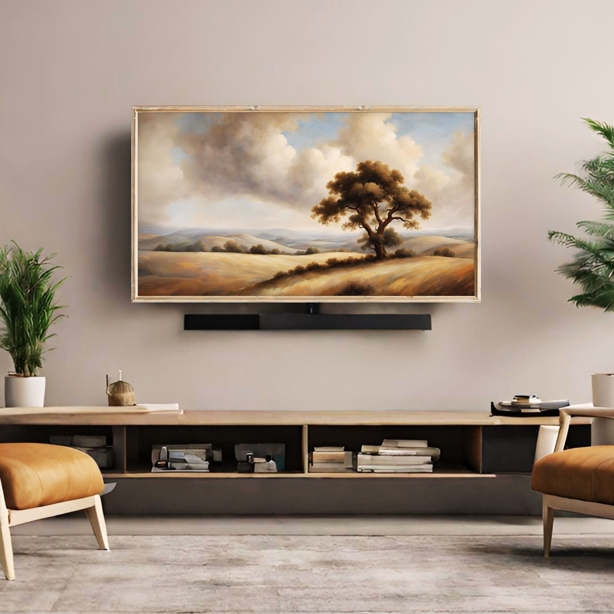 California Oak Tree Tv Frame Tv Art Wallpaper Tv Oak Trees Landscape ...
