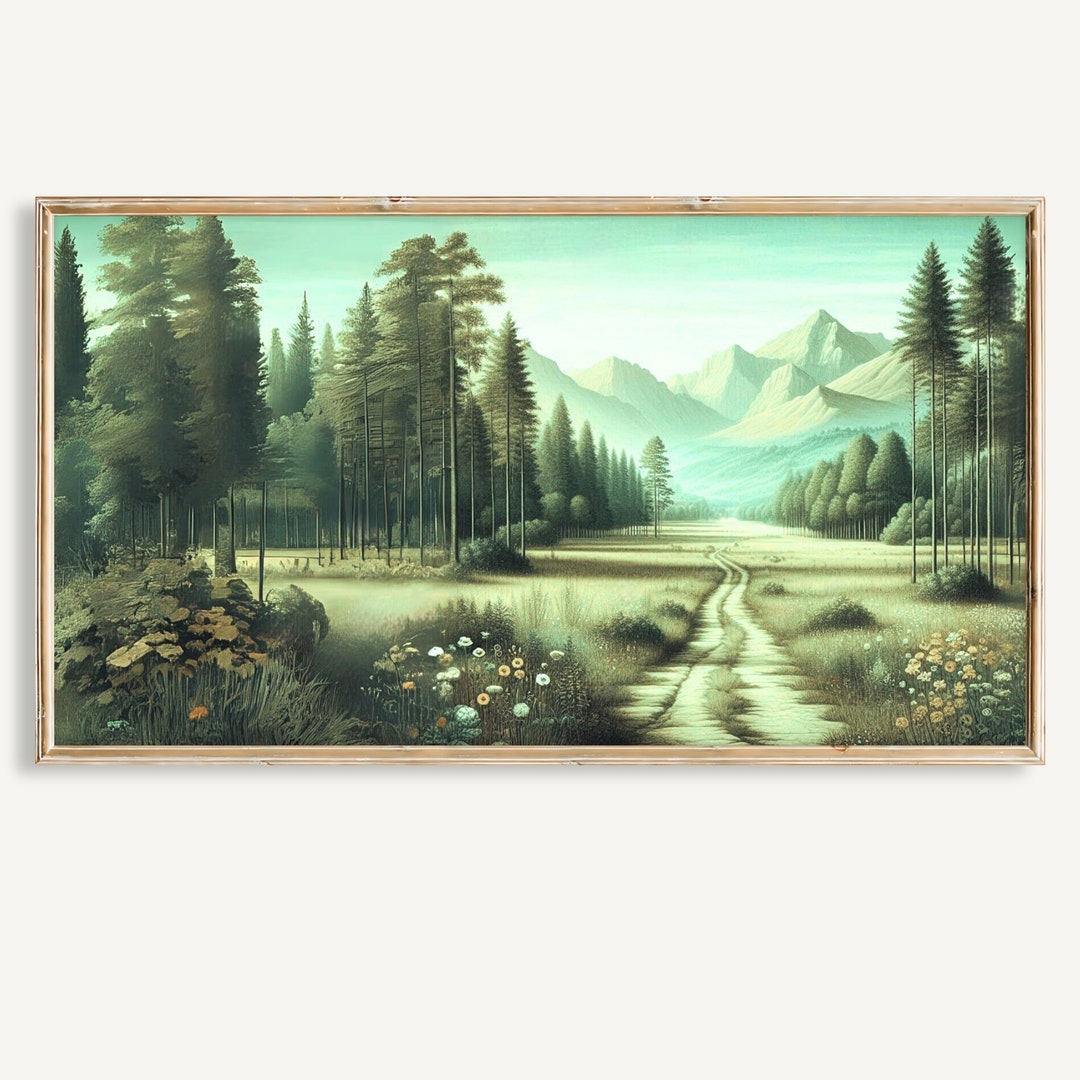 Vintage California Road Tv Frame Tv Art Wallpaper Tv Landscape Tv Frame ...