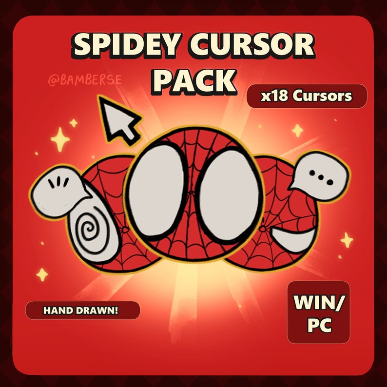 Spiderman Peter B Parker Theme Animated Custom Cursor Pack | 18 Cute ...