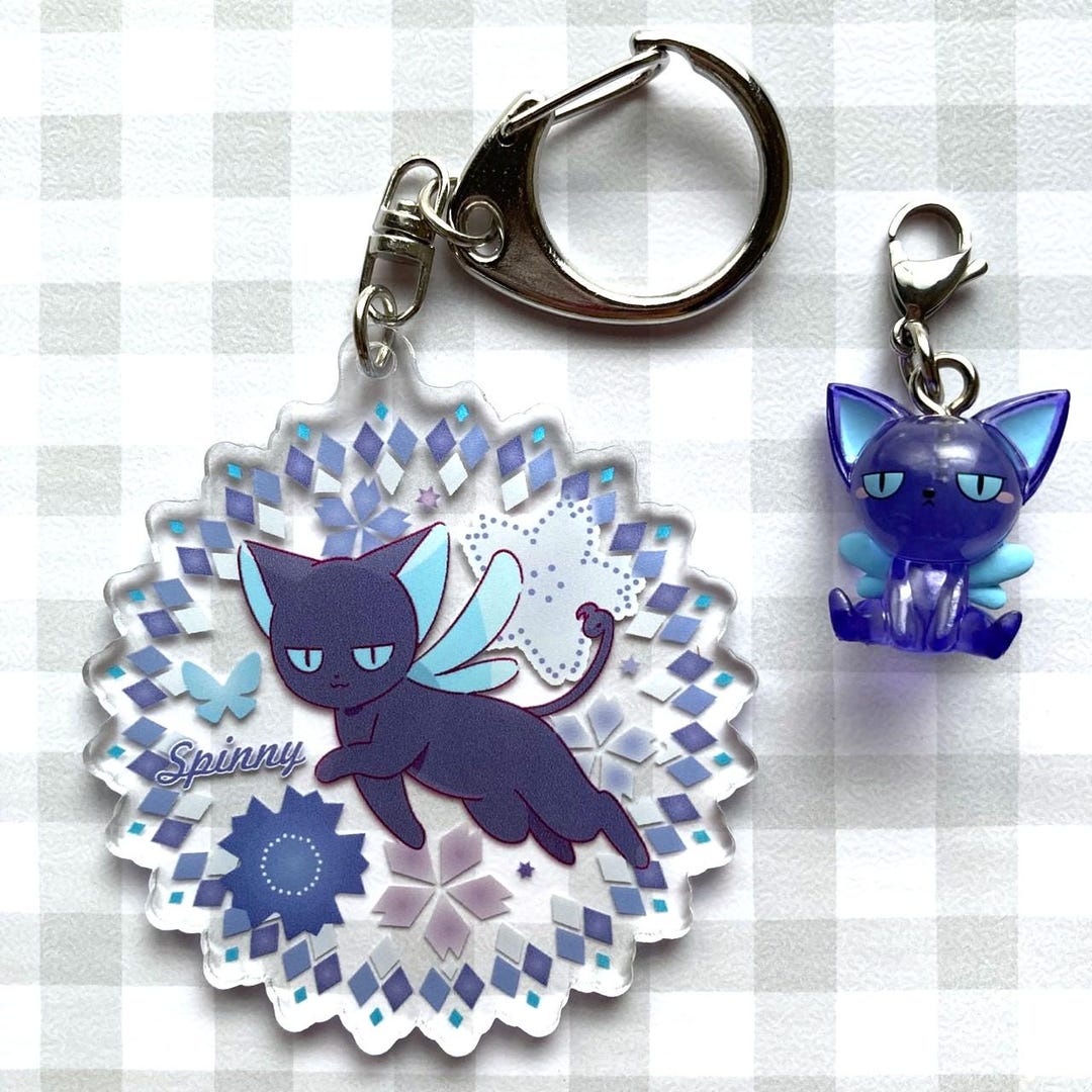 Official SET Cardcaptor Sakura Spinel Sun / Spinny Acrylic Keychain and ...