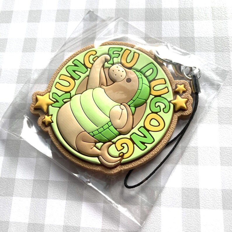 Official OP Kung Fu Dugong Rubber Keychain and Pin Set - Etsy
