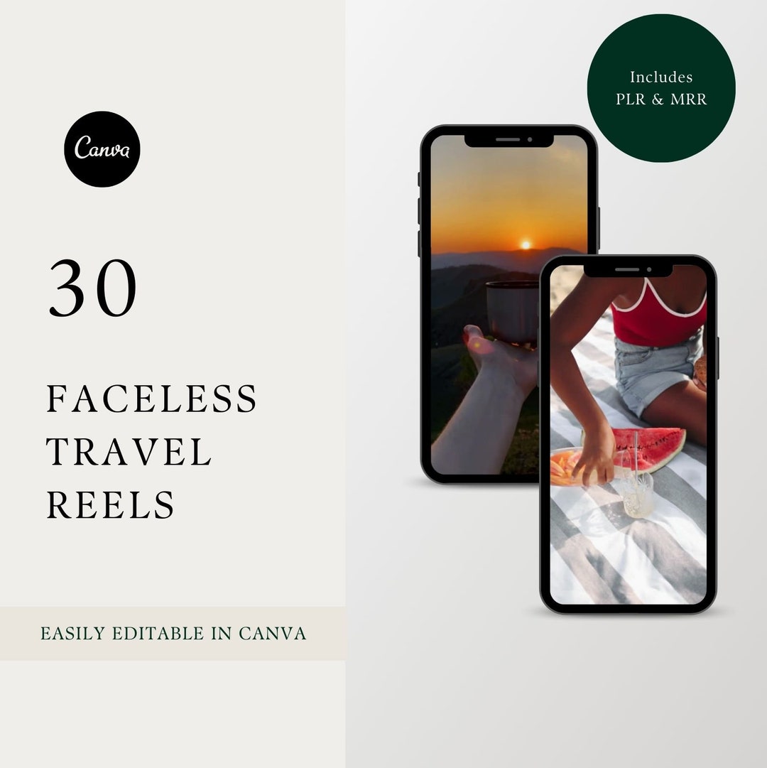 Faceless Travel Reels, Aesthetic Done for You Passive Income Videos ...