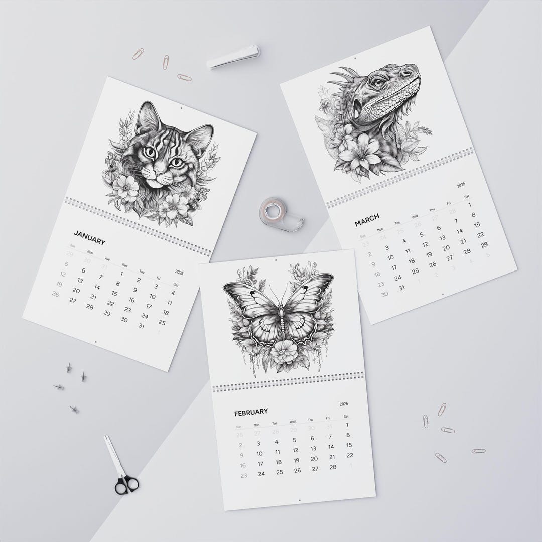 Best Pets Wall Calendars (2025) - Etsy