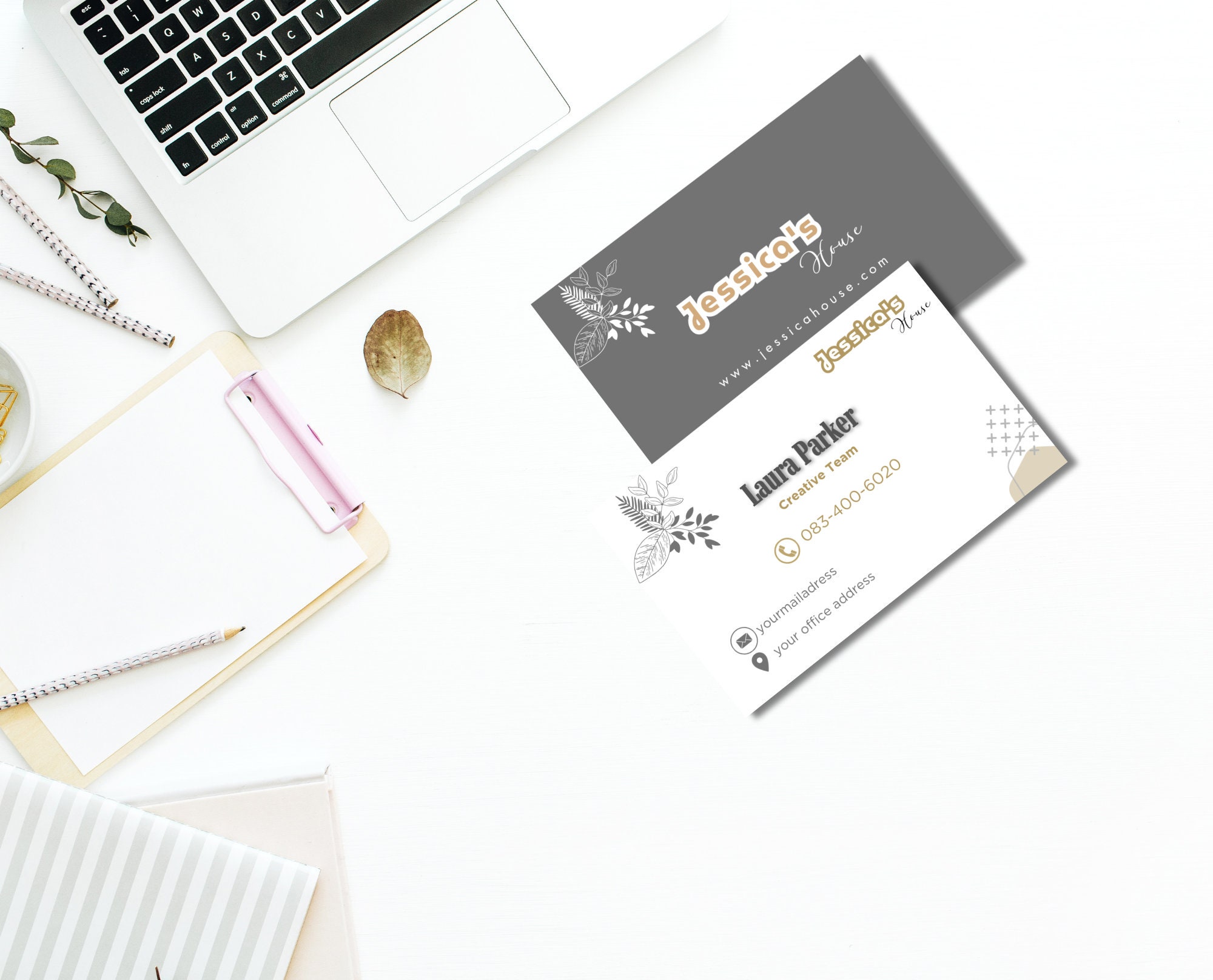 Editable Name Card - Laura Edition - Etsy