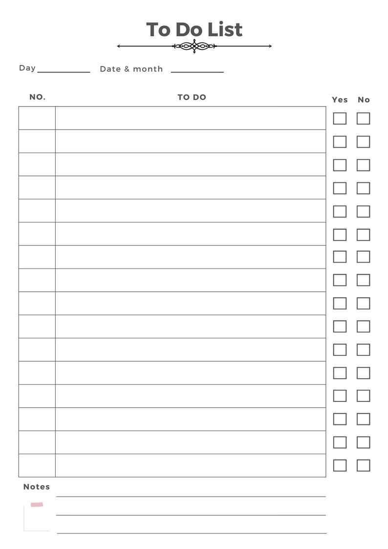 Printable to Do List Editable - Etsy