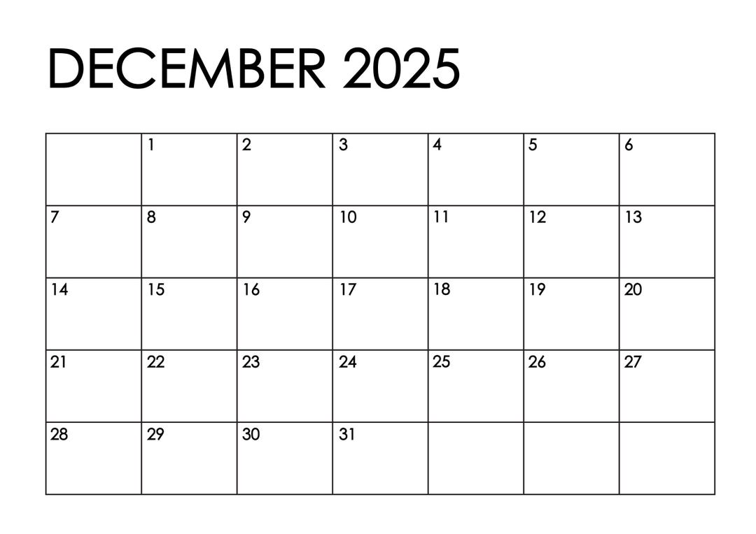 December 25 Calendar , Printable & Editable ( Ai , Eps , Jpg ) , the ...