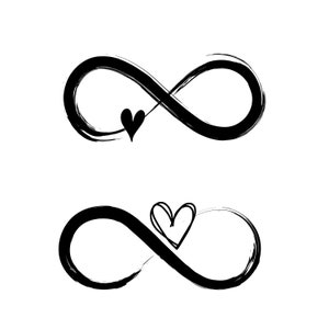 Infinity Love Heart ( Png , Eps , Svg , Pdf , Jpg , Dxf ) - Etsy