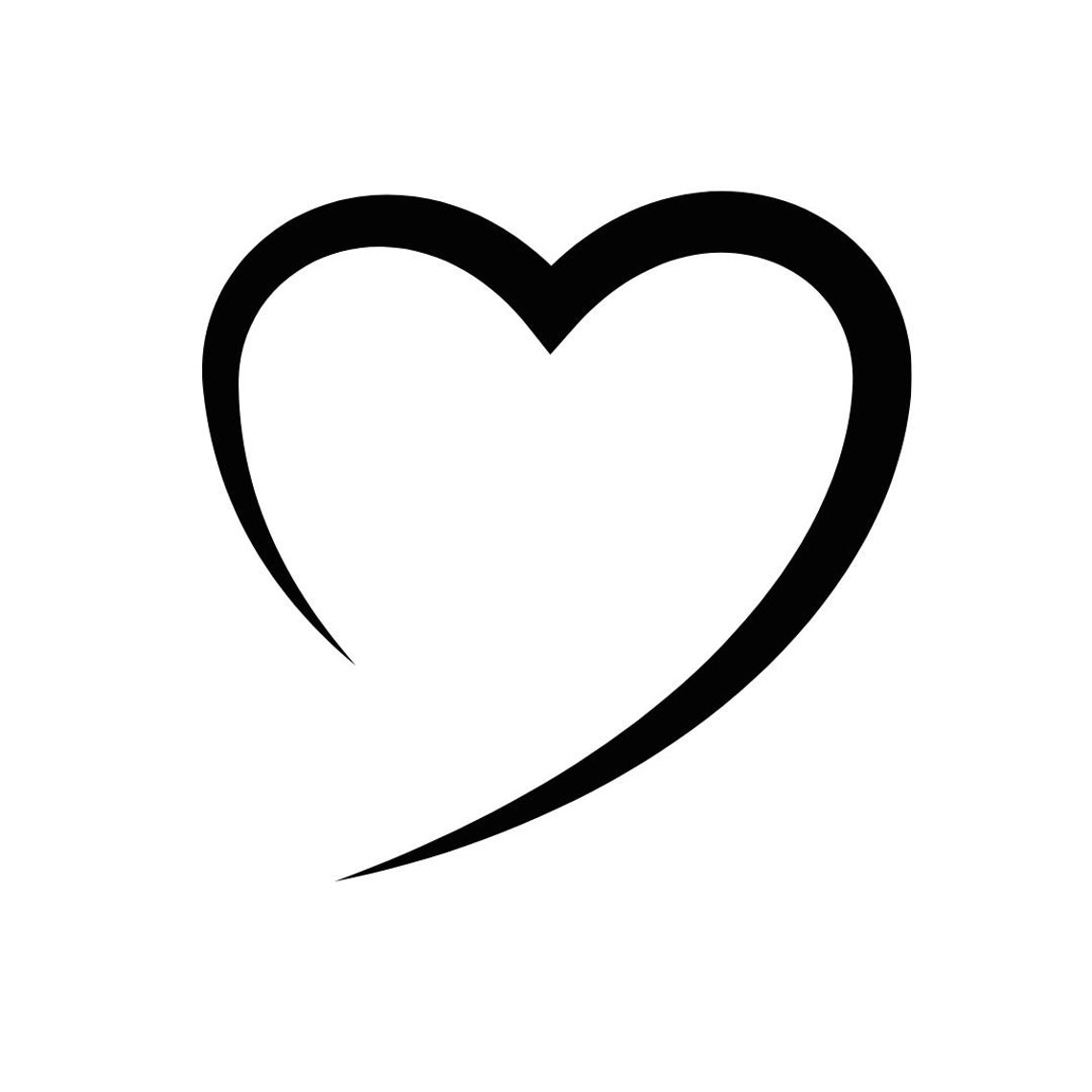 Open Heart Shape , Premium , 7 File Formats ( Pdf , Png , Jpg , SVG ...